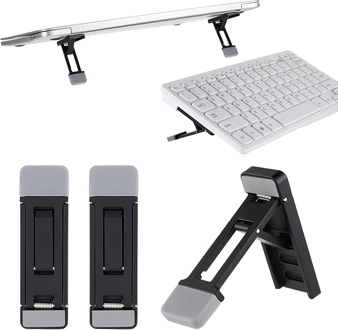 Amazon.com: 2 Pcs Portable Keyboard Riser, Three Tilt Angle Adjustable ...