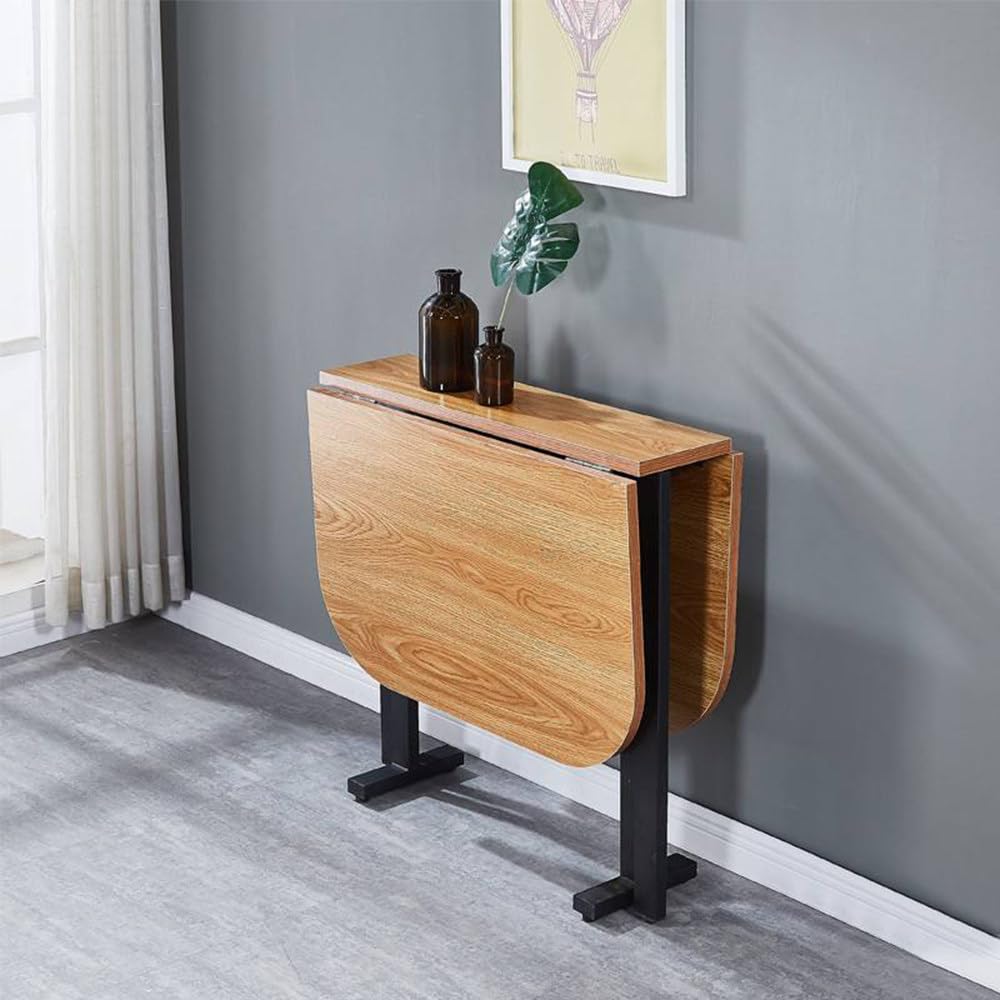 WDDEYYDS Table de Salle à Manger Pliante avec 6 Roues, Gain de Place ...