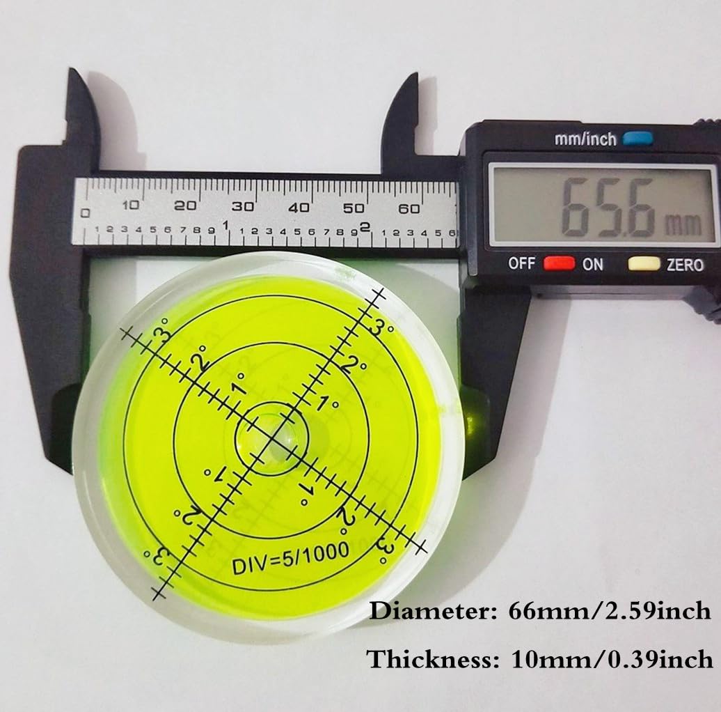 Snapklik.com : Bubble Spirit Level 66MM Degree Marked Surface Circular ...