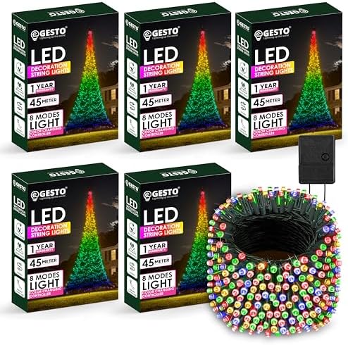 Buy Gesto Multicolor Serial String Led Light with 8 Modes Changing ...
