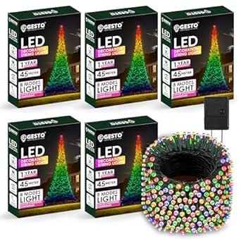 Buy Gesto Multicolor Serial String Led Light with 8 Modes Changing ...