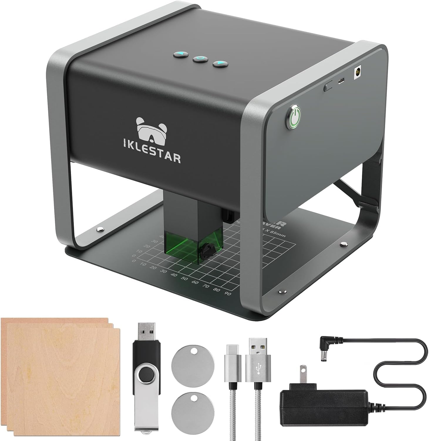 YOFULY TX 5W Laser graviermaschine Tragbare Lasergravur maschine, Mini ...