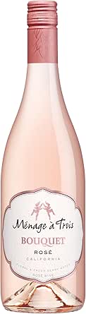 Amazon.com: Menage a Trois Vino rosa, botella de vino de 25.4 fl oz ...