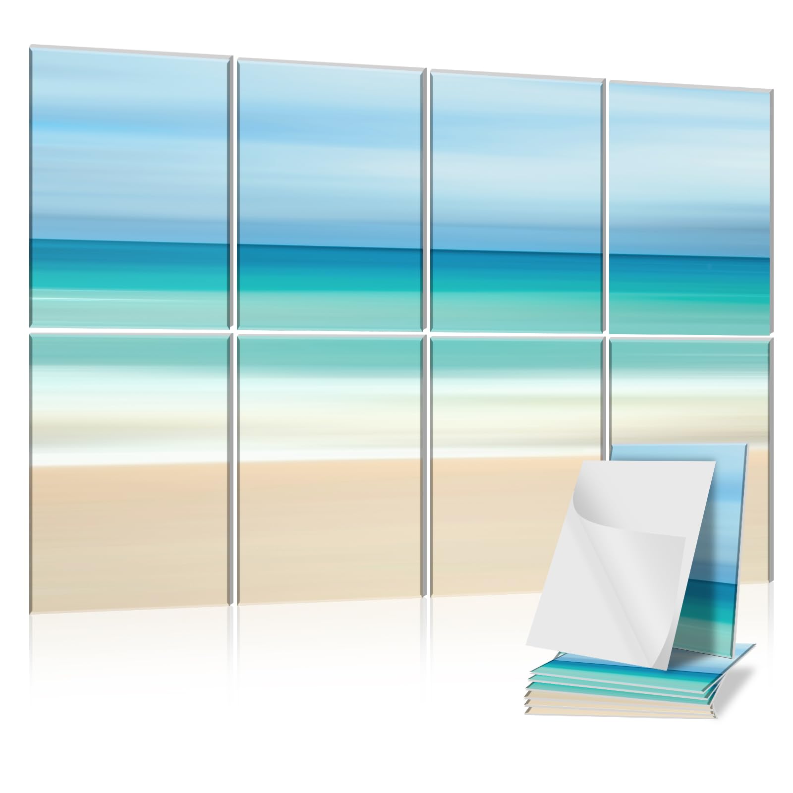 Snapklik.com : MANDEK 8 Pack Art Acoustic Panels, 48 X 32 Inches Self ...