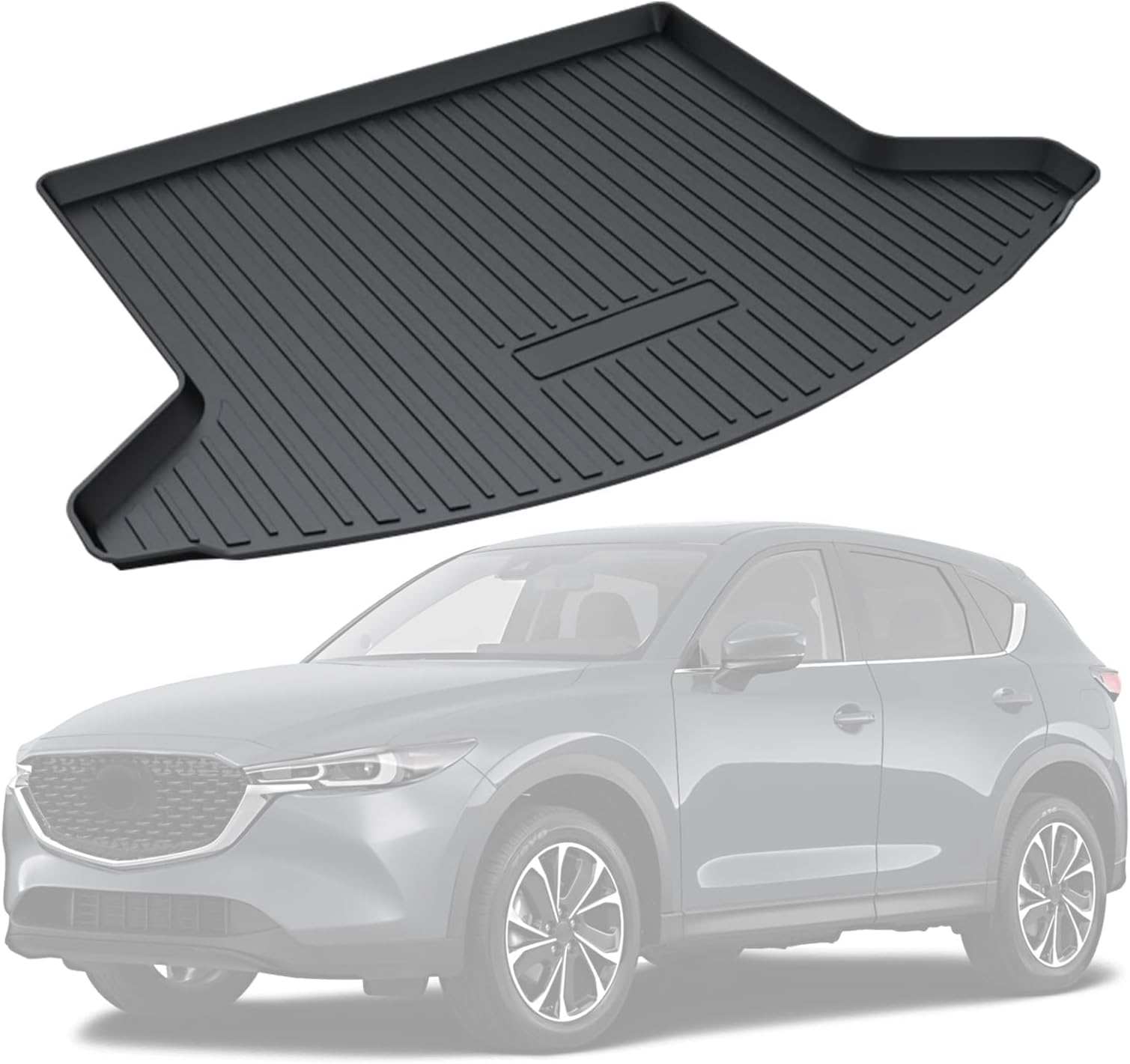 Psler Vehicle Rear Cargo Liner Trunk Tray Floor Mat for Mazda CX-5 2017 ...
