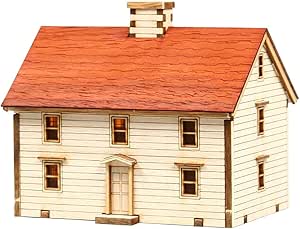 Amazon.com: [YOUNGMODELER] Wooden Model Kit Western Farmhouse : Toys ...