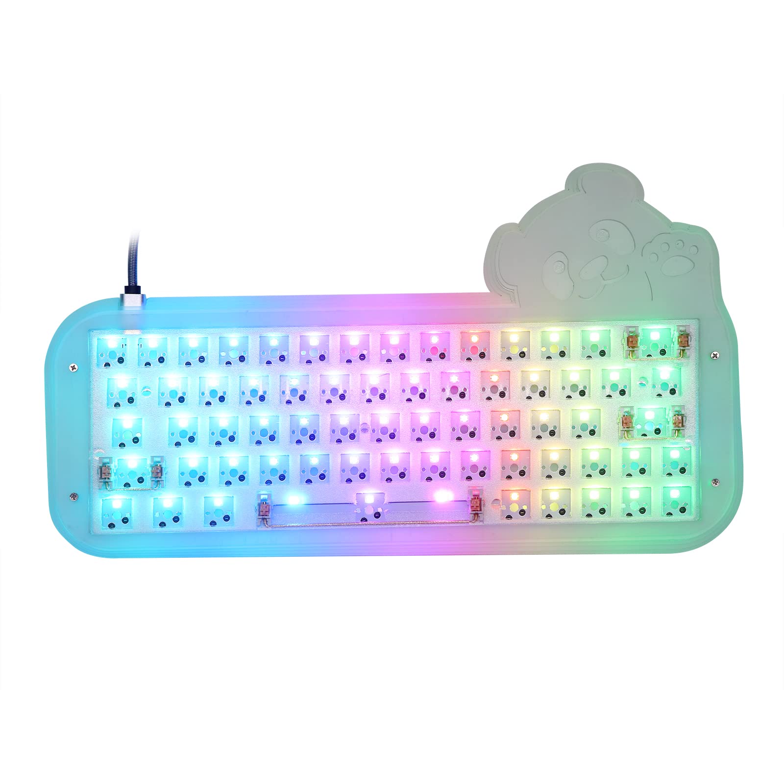 Buy EPOMAKER Mini Panda 64 60% Hot Swappable Acrylic RGB Wired ...
