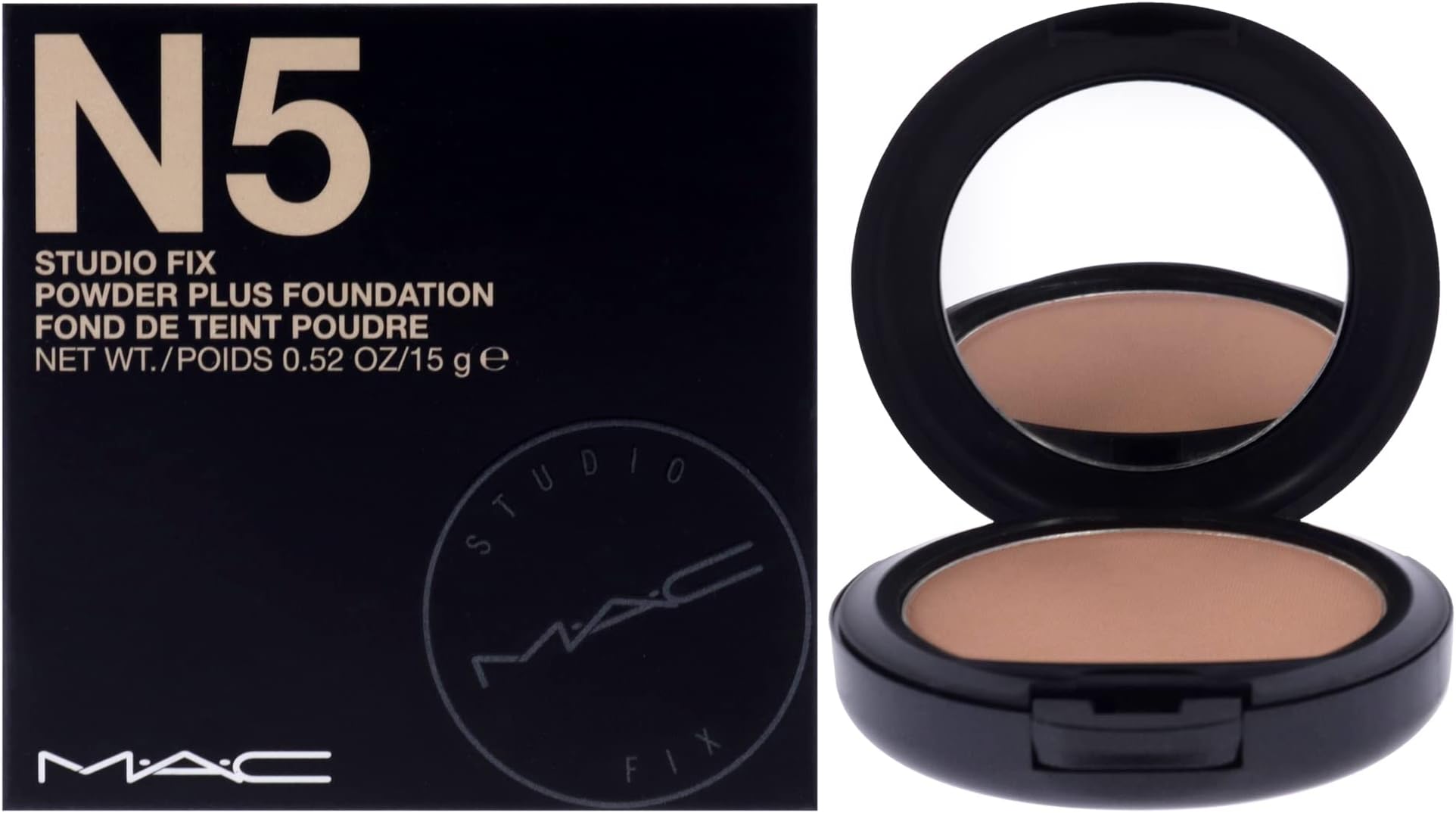 Amazon.com : MAC Studio Fix Powder Plus Foundation, N5, 0.52 Oz ...