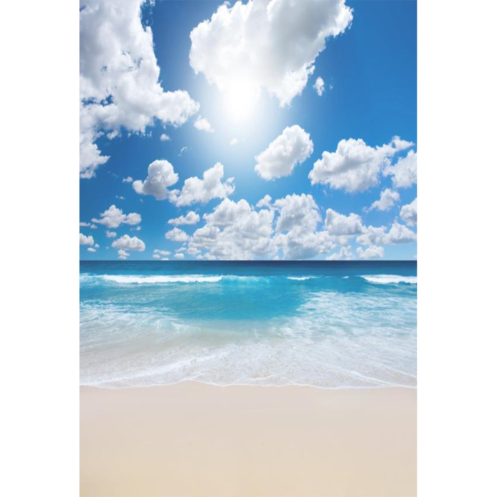 Amazon.com : Baocicco 3x5ft Seaside Beach Backdrop Blue Pure Sea Water ...
