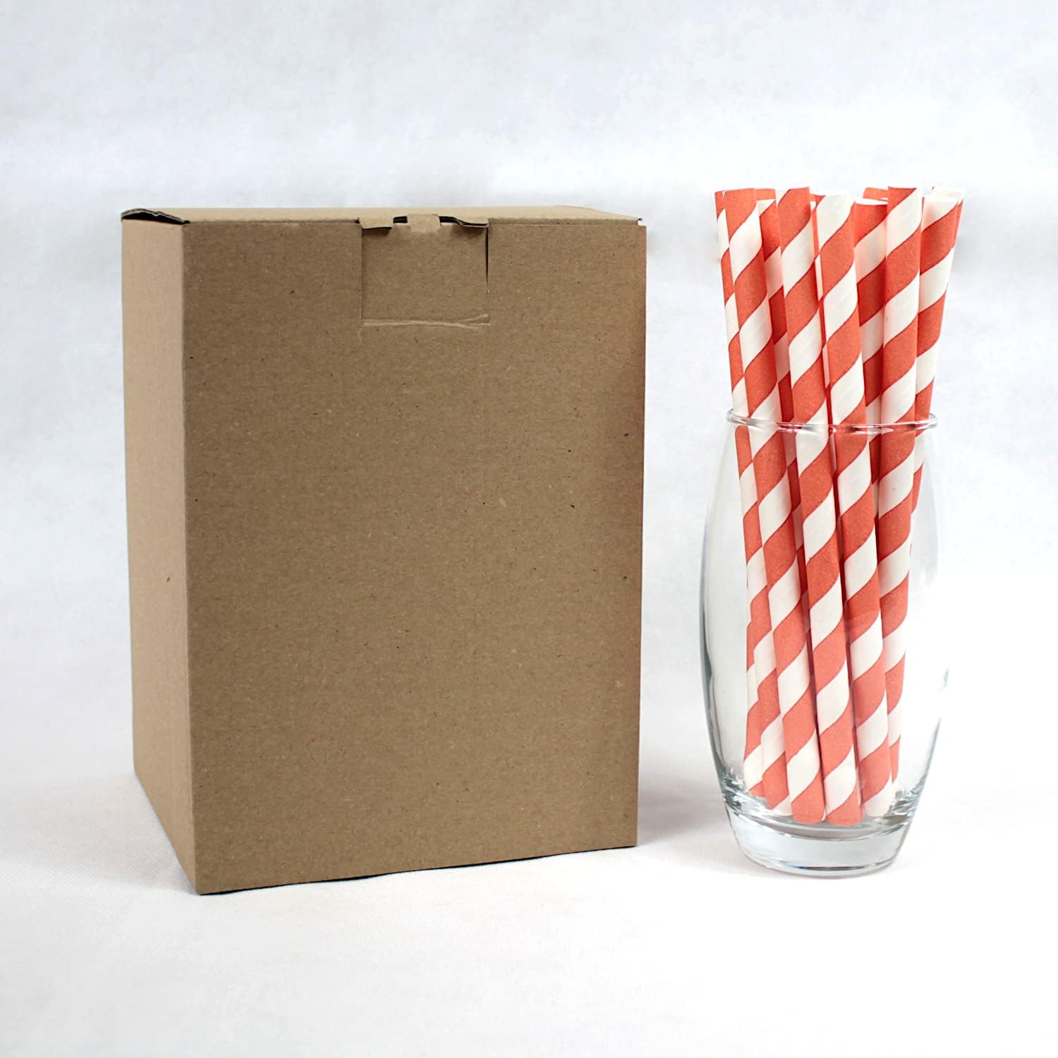 White Paper Straws (10mm x 200mm) - Pack Size 200 - FSC Certified/Food ...