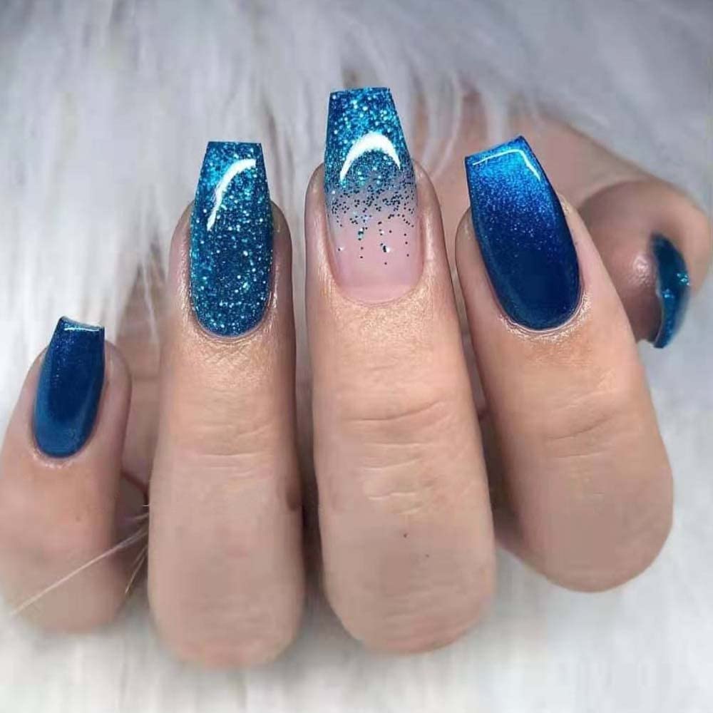 Wedding Nails Blue