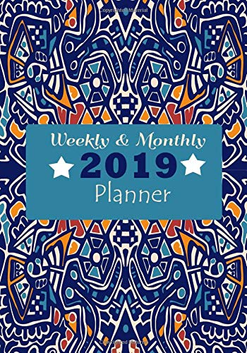 Weekly & Monthly 2019 Planner: Productivity Schedule Diary, At A Glance ...