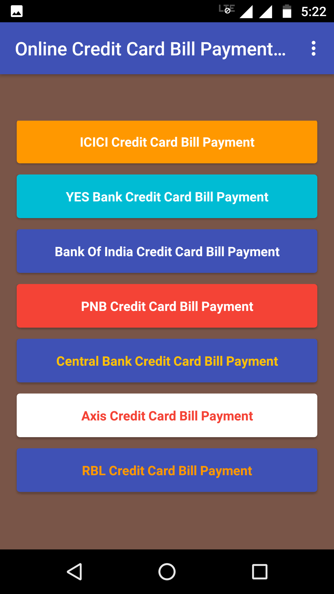 Online Credit Card Bill Payment - App on Amazon Appstore