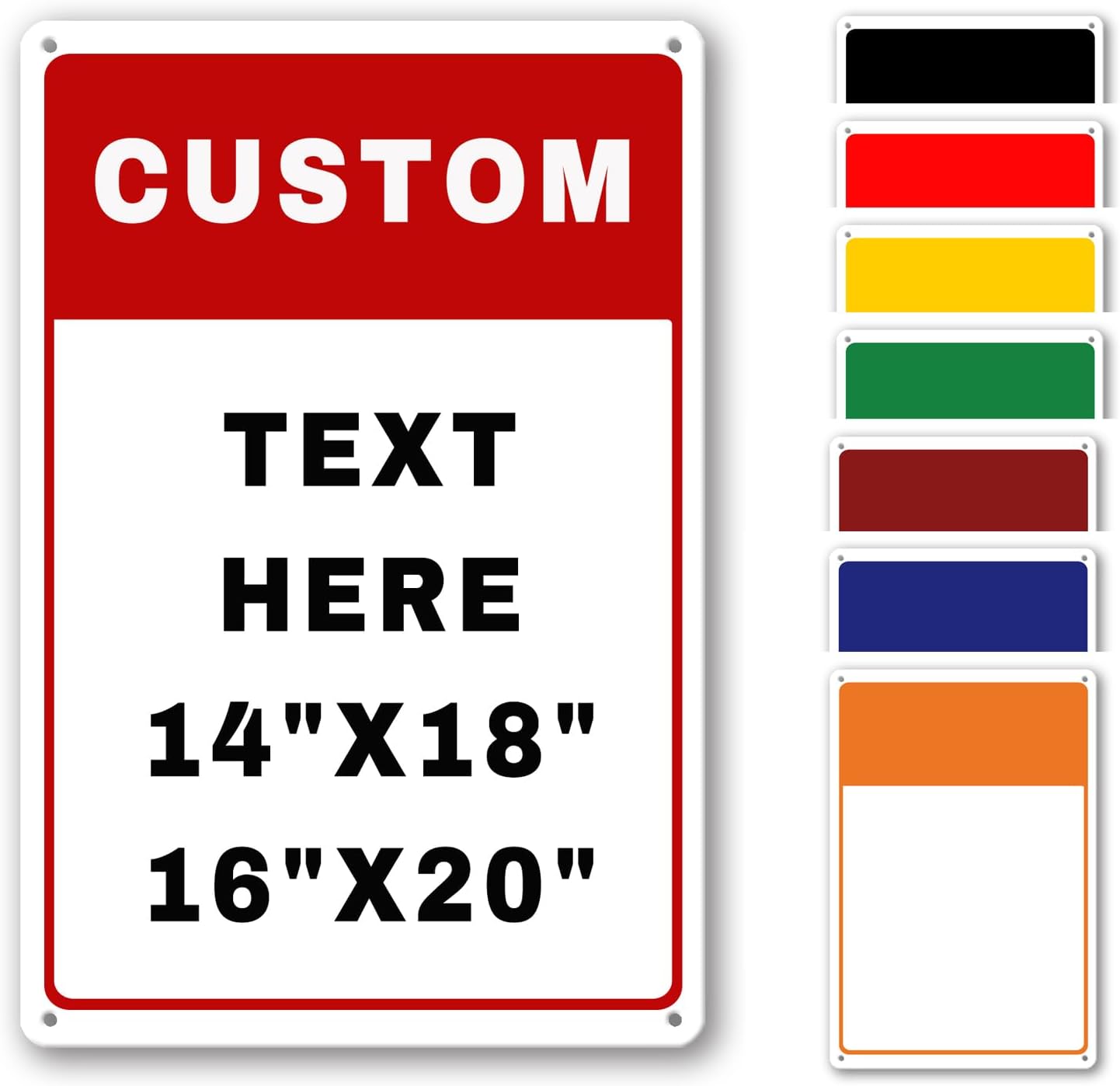 Amazon.com : Custom Sign 6x8 To 16x20 Inch Personalized Sign for Office ...