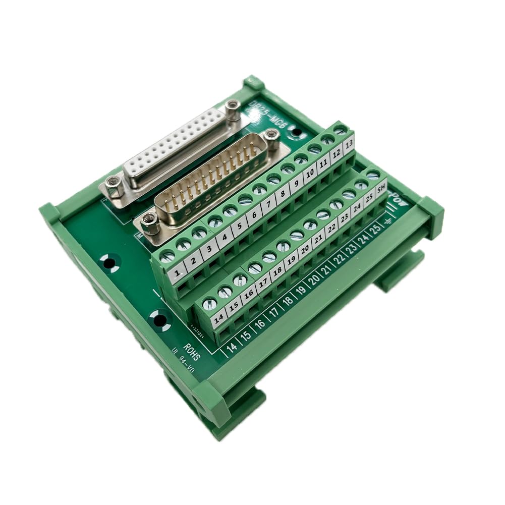 Snapklik.com : Molence DB25 Solderless Male Female Header Breakout ...