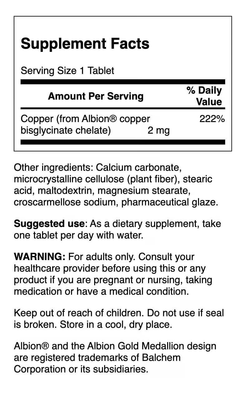 Snapklik.com : Swanson Copper Antioxidant Immune System Red Blood Cell ...