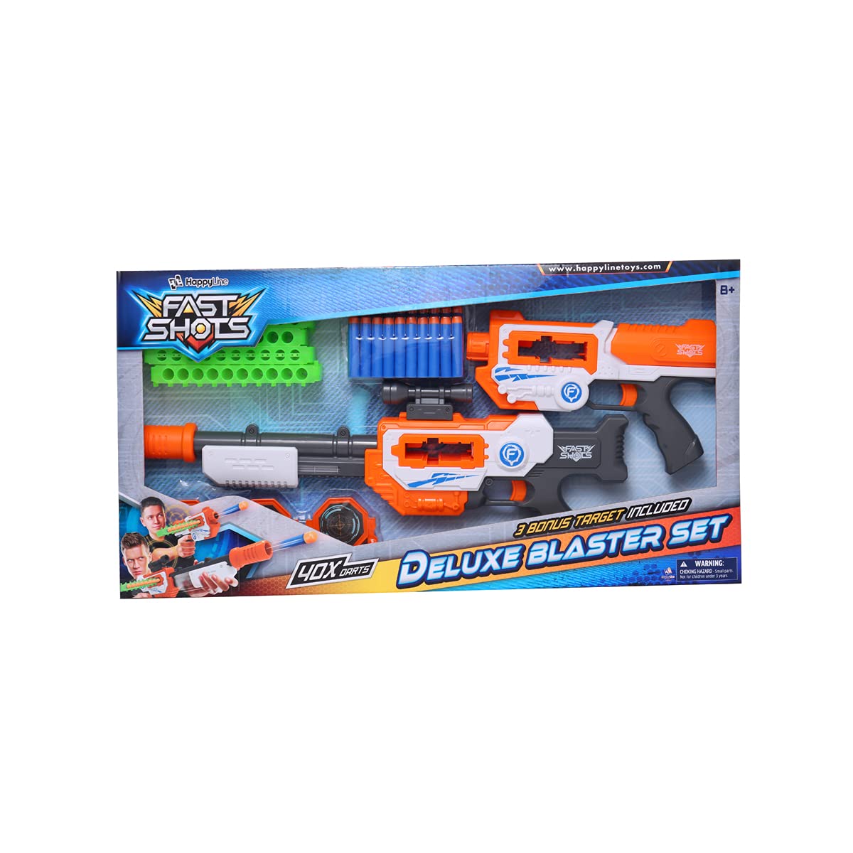 Juego de 2 pistolas de juguete Fast Shots Deluxe para...B08WC1XRDM ...