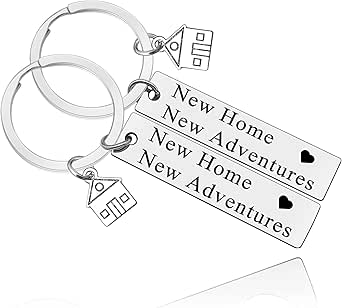 Vadaka New Home Keychain for Women Men House Keyring for New Homeowner ...