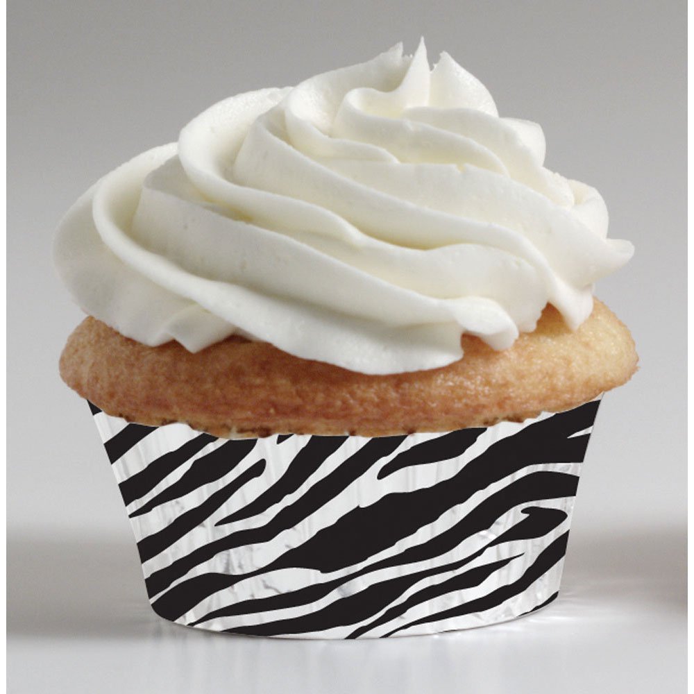 Amazon.com: Zebra Print Mini Muffin Cups 100 Per Pack: Party Favors ...