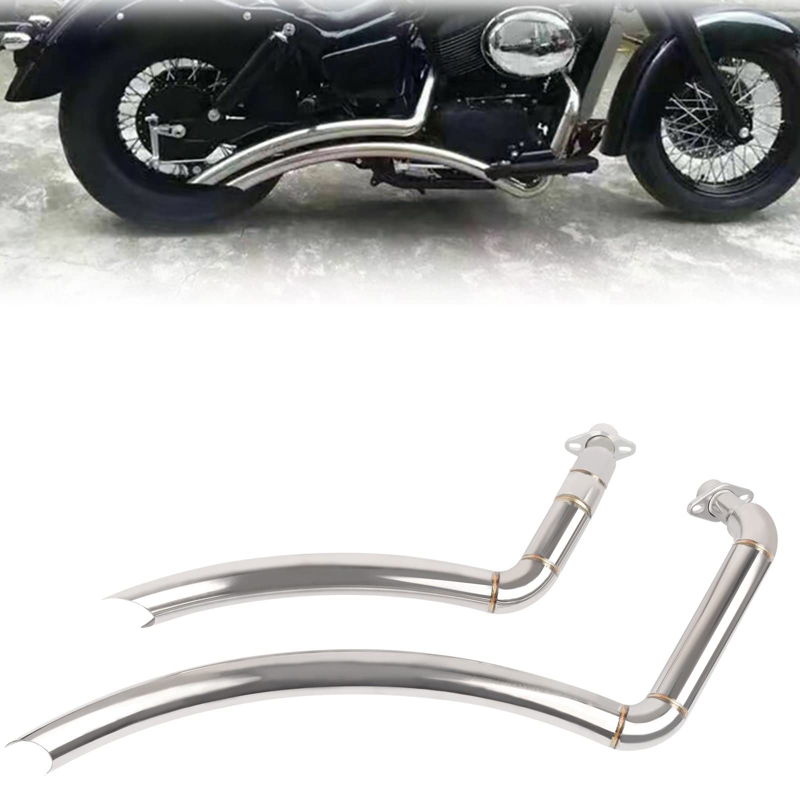 Honda Shadow Spirit Pipes Cobra Boulevard Drag Pipes Honda Shadow