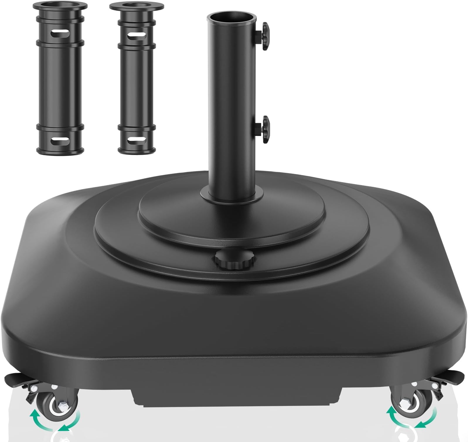 Amazon.com: QNCZ Premium Patio Umbrella Base with Wheels, 120lbs ...