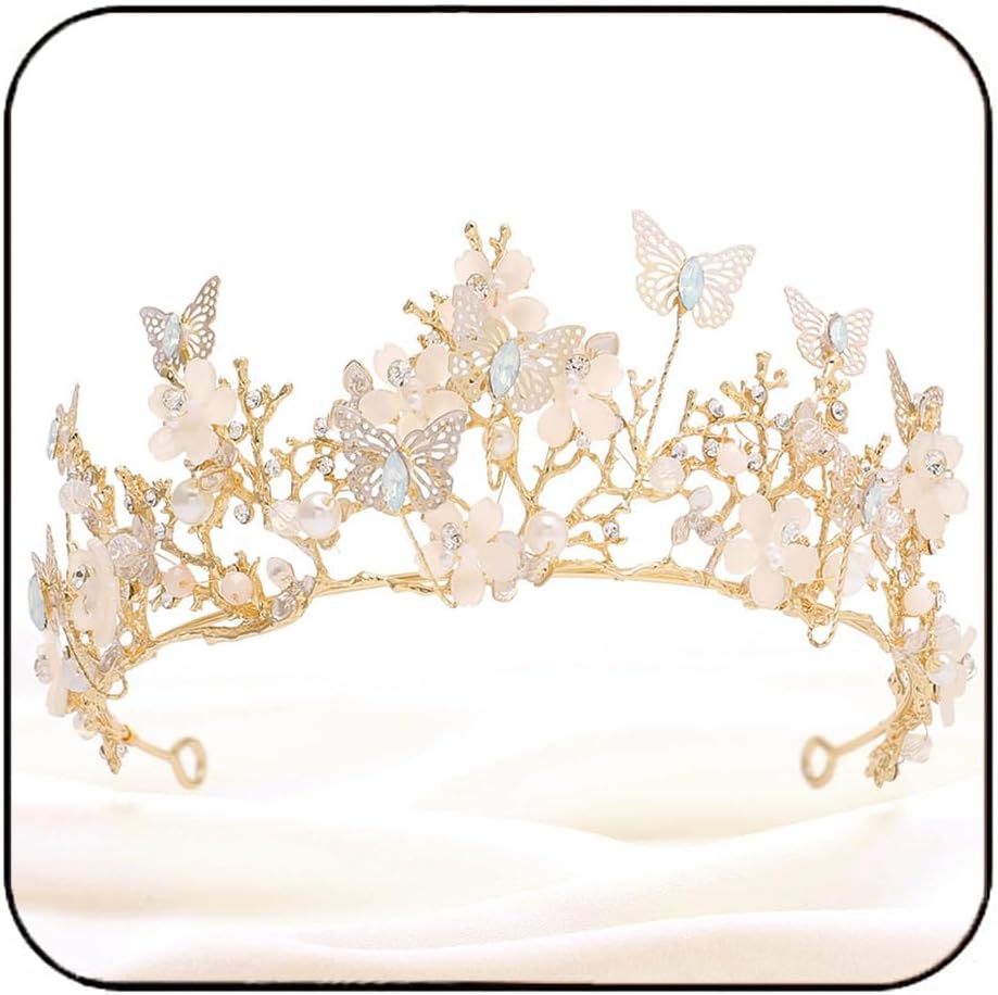 Amazon.com : Bridal jewelry dress hair accessories fairy butterfly ...