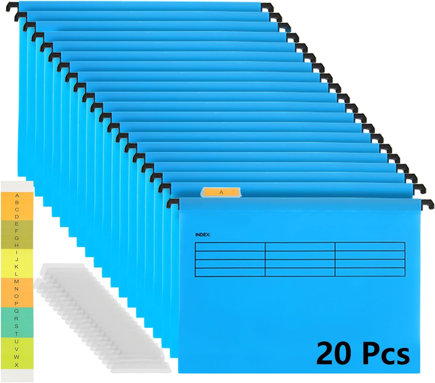ZOFUN 20 Pcs A4 Suspension Files, Hanging Files Foolscap with Inserts ...