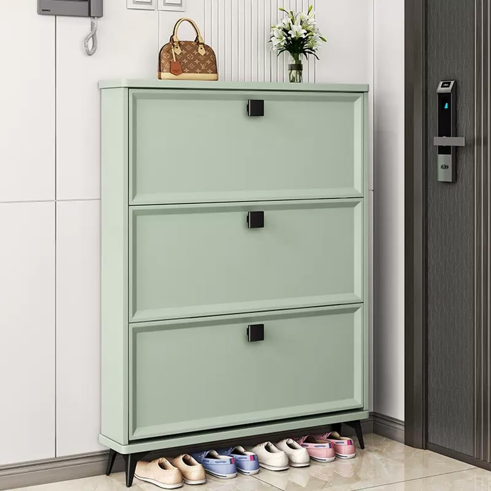 Amazon.com: Generic Shoe Cabinet Entryway, Freestanding Tipping Bucket ...