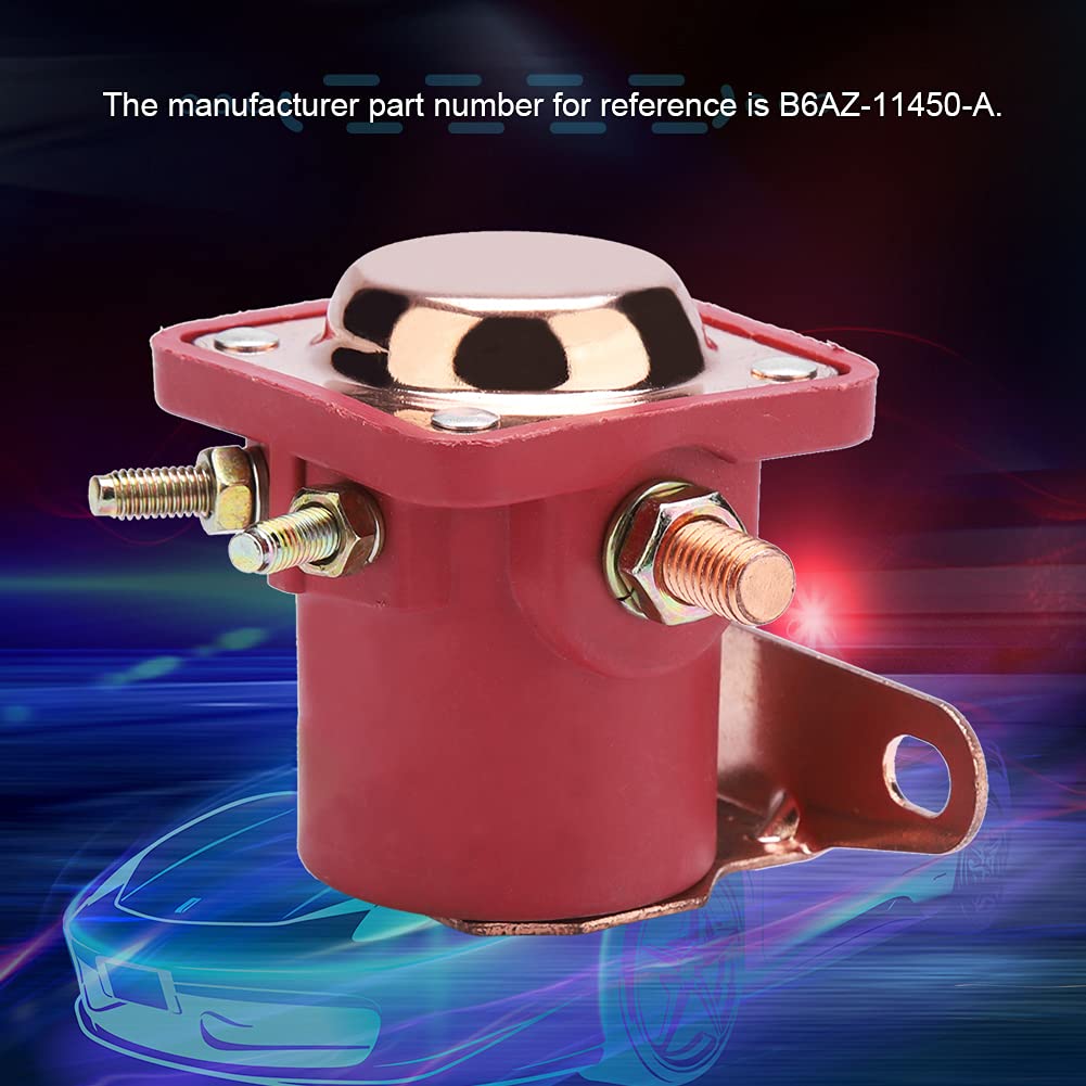 Car Refit Heavy Duty Starter Solenoid Relay Switch 12V 4-Terminal Red ...
