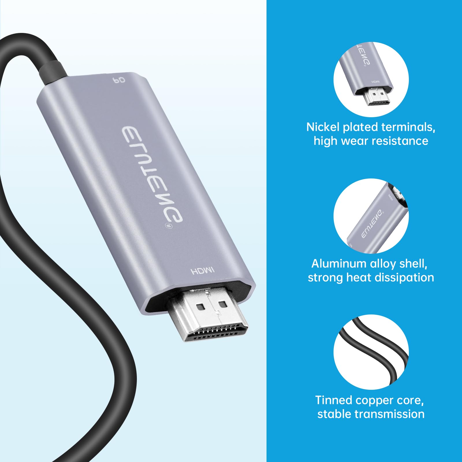 Snapklik.com : ELUTENG USB C To HDMI Cable Adapter 6.6ft 4K30Hz ...