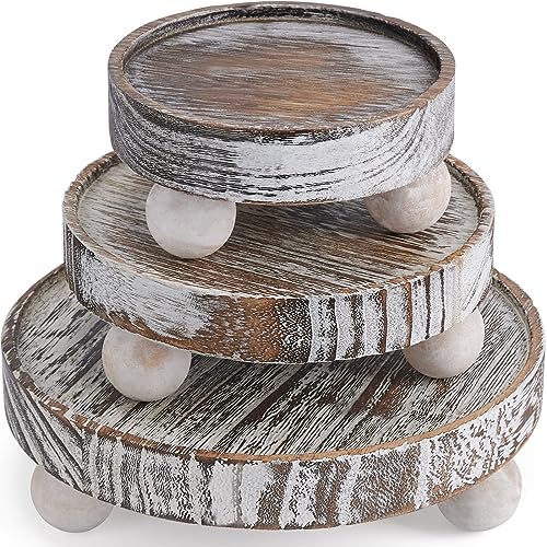 Amazon.com: HouseJoy 2Pcs Wood Risers for Display Decorative,Round ...