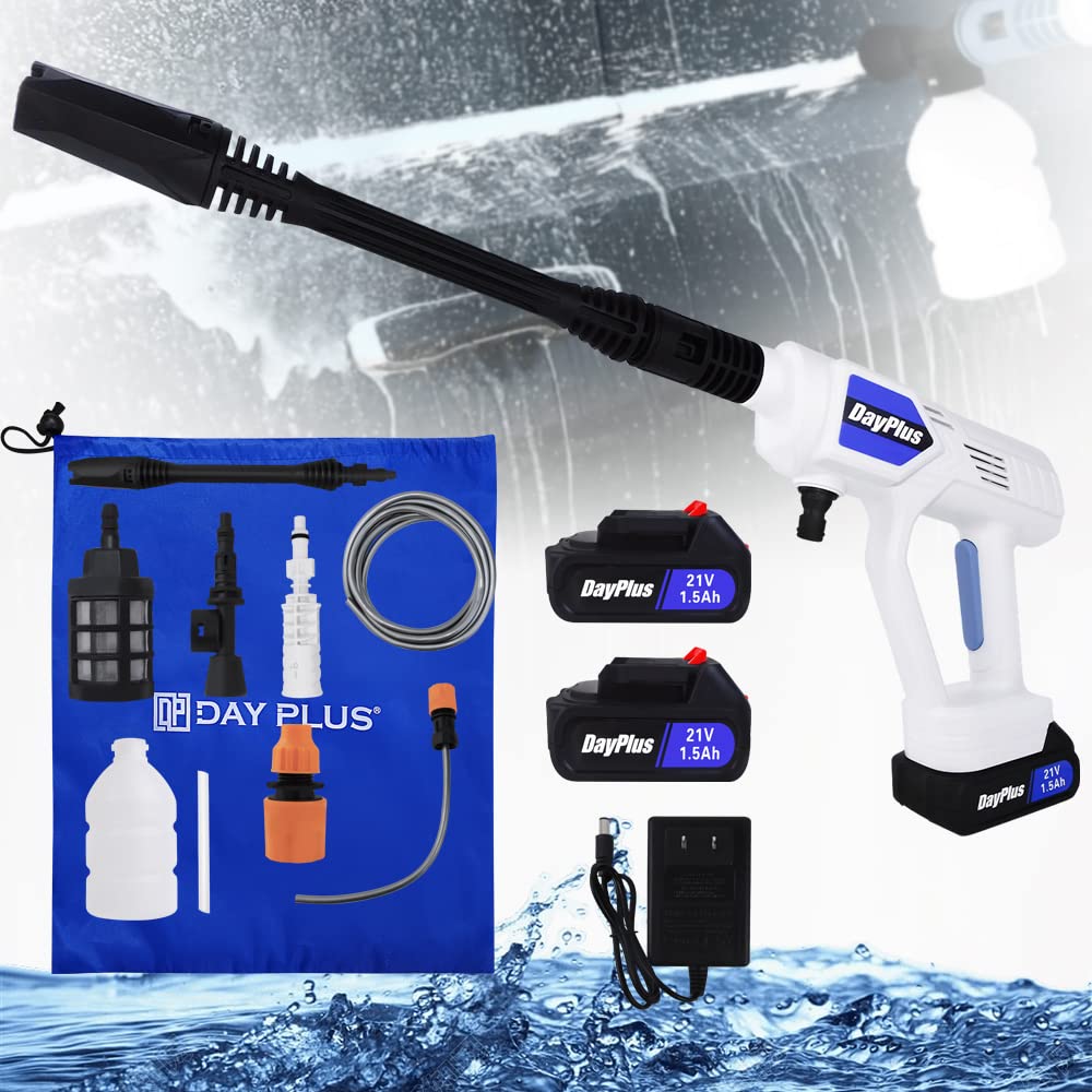 Amazon.com : Cordless High Pressure Car Washer 435 PSI Power Portable ...