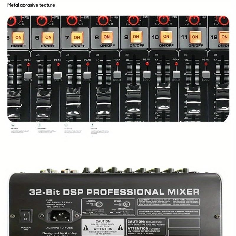 Snapklik.com : 12 Channels Audio Interface DJ Mixing Sound Board 16 Dsp ...