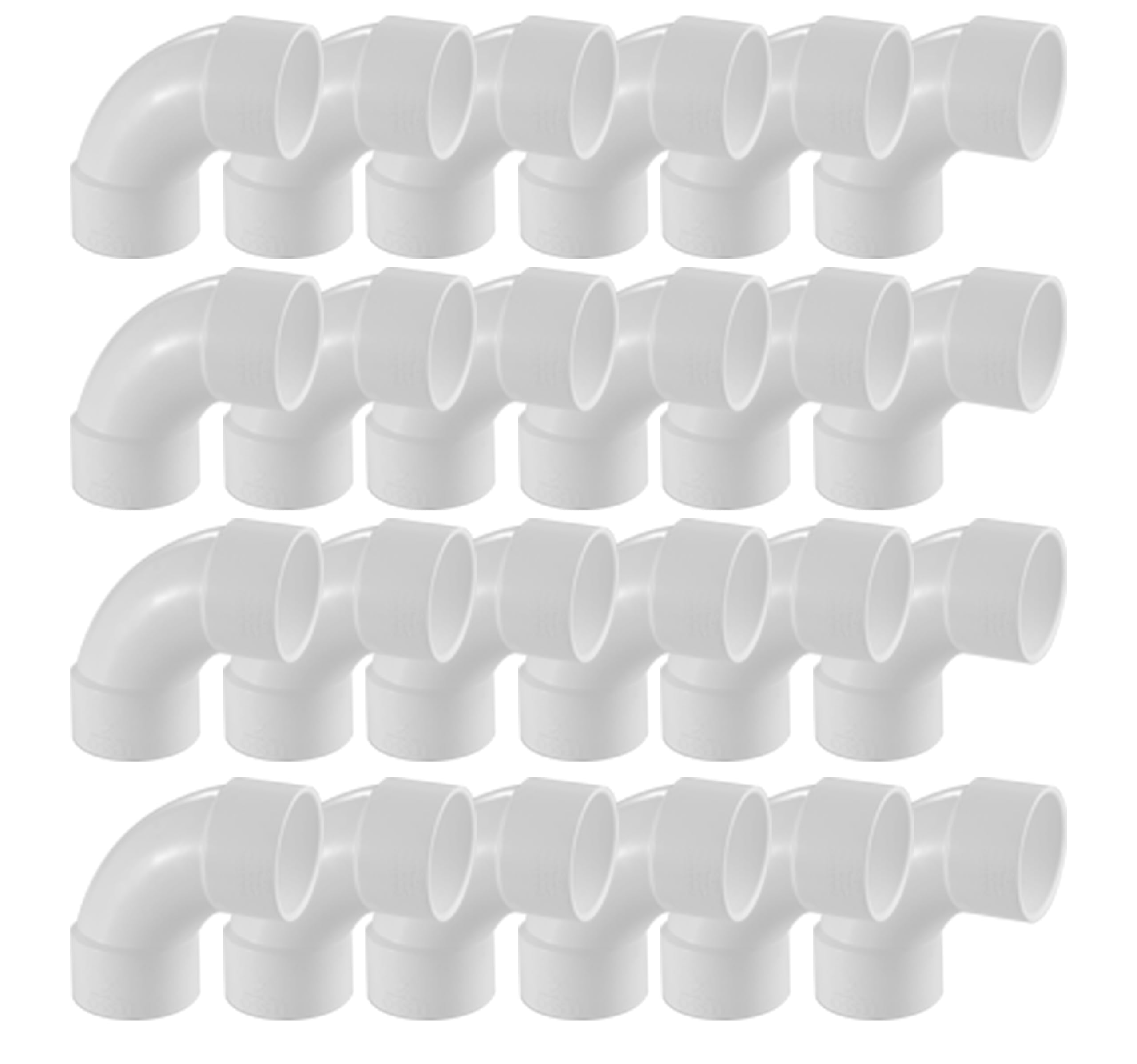 Amazon.com: Lesso America 406 Series PVC Pipe Fitting - 90°Sweep Elbow ...