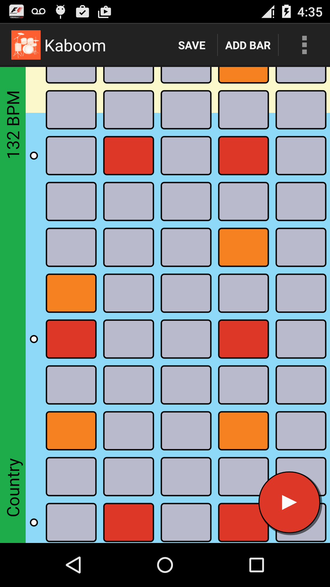 Aplicación Kaboom drum pads en Amazon Appstore