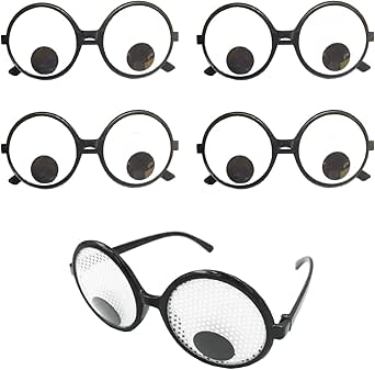 Amazon.com: LOPURO Googly Eyes Glasses,5Pcs Funny Shaking Costume Eye ...