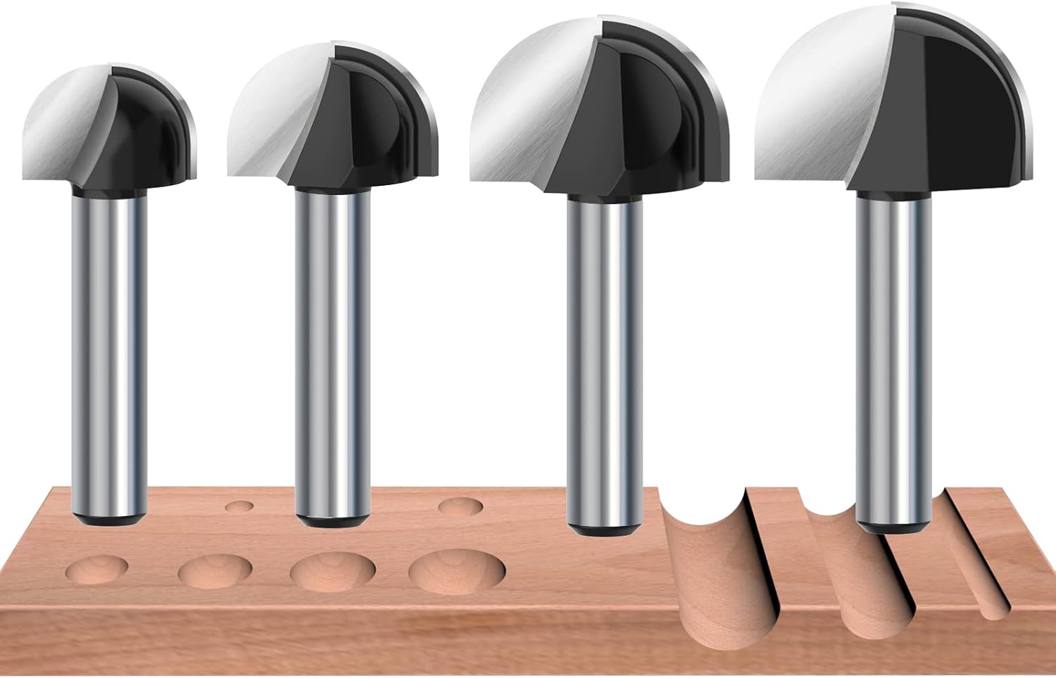 1/4 Inch Shank Cove Box Router Bit - 5/8" 3/4" 7/8" 1" Cutting Diameter ...