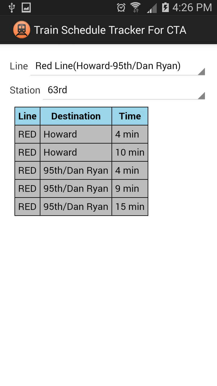 Train Schedule Tracker for CTA - App on Amazon Appstore