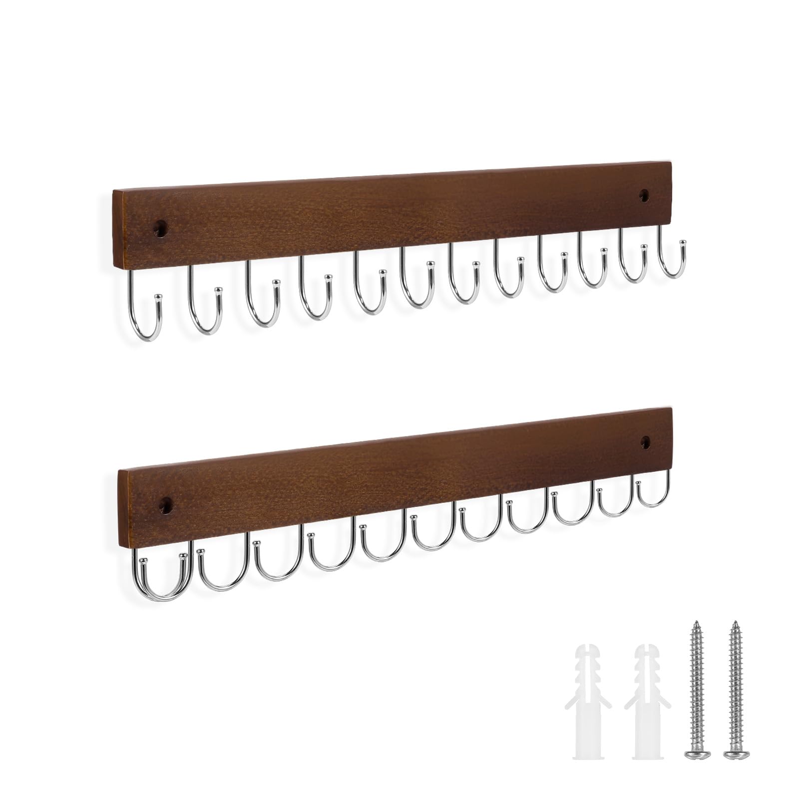 Amazon.com: UNIFUN Key Hooks, Key Hooks for Wall Mounted with 12 Hooks ...