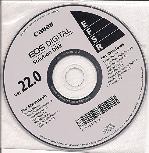 Canon EOS Digital Solution Disk Ver. 22.0: unknown author: Amazon.com ...