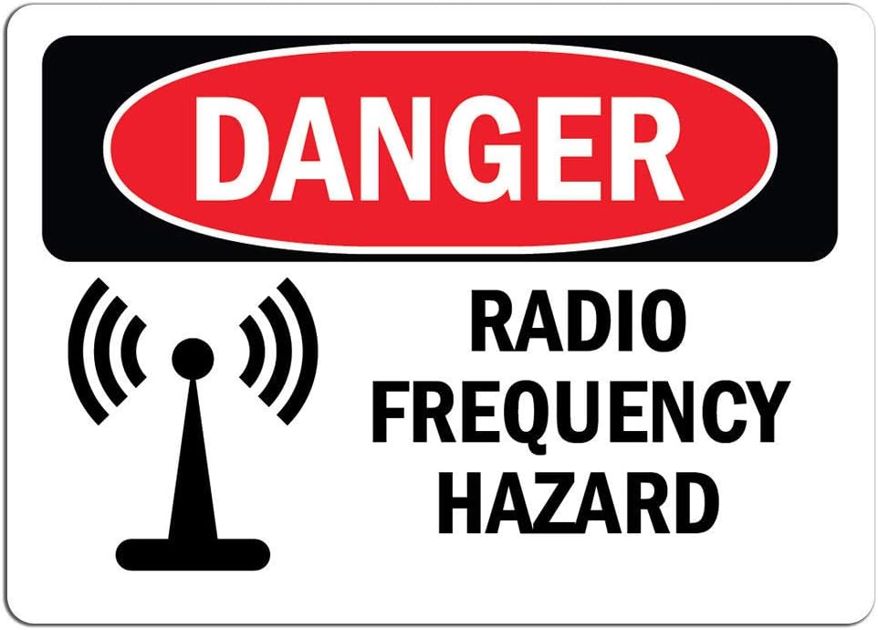 Amazon.com : Danger Sign - Radio Frequency Hazard | Label Decal Sticker ...