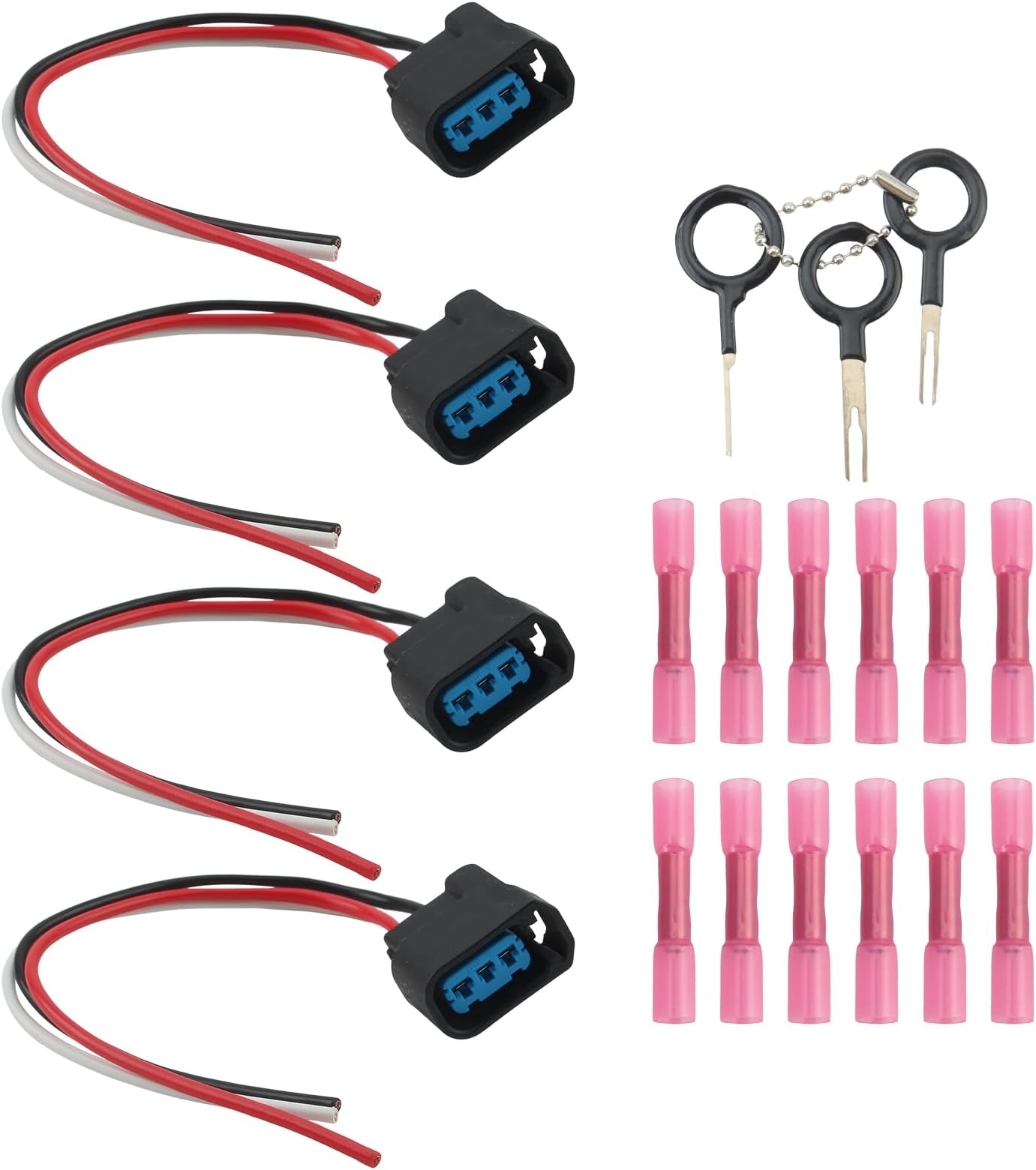 Amazon.com: Carbhub 4 Set Ignition Coil Connector Plug pigtail Fit for ...