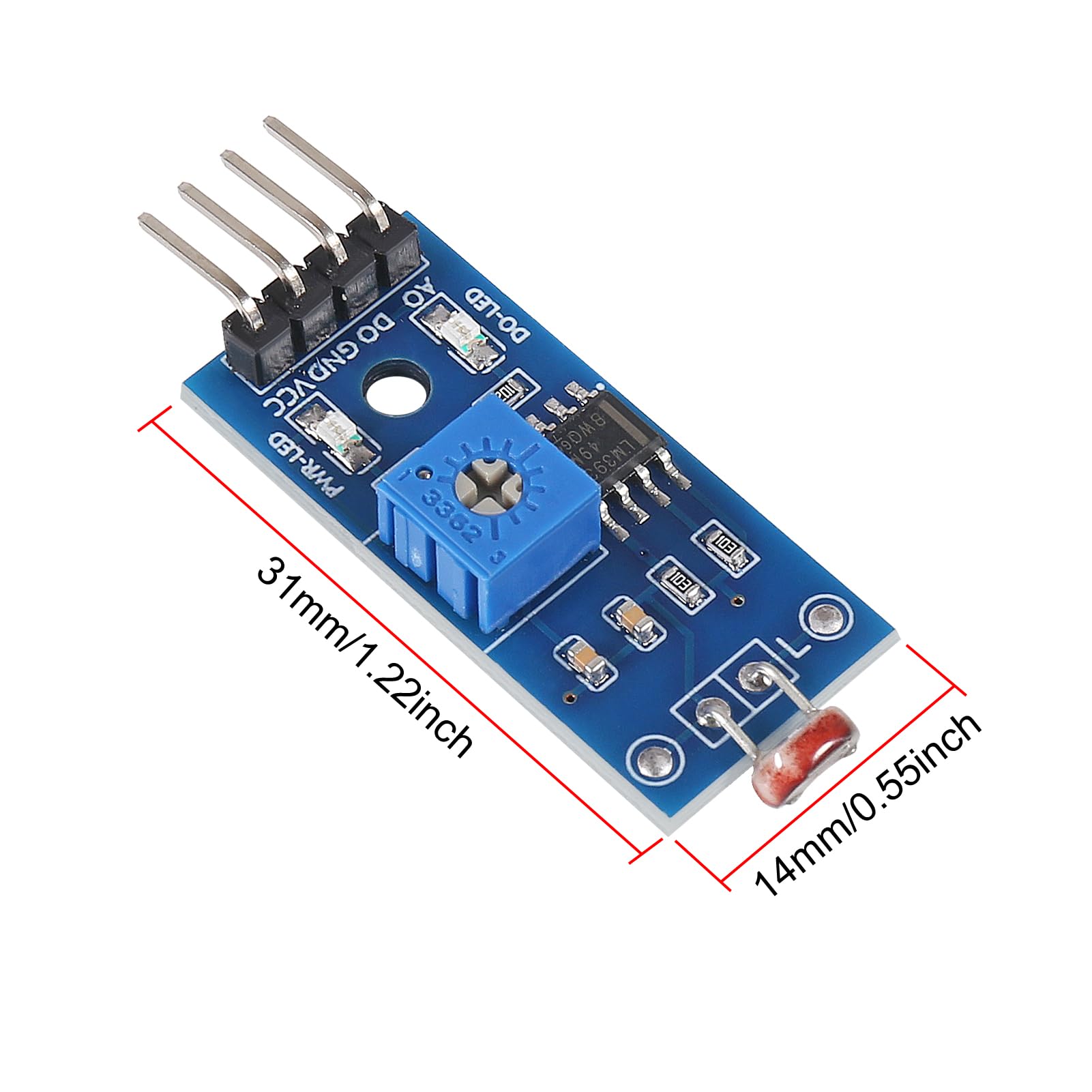 Snapklik.com : 10pcs 5MM LDR Photosensitive Sensor Module Light Dependent Resistor Sensor Module ...