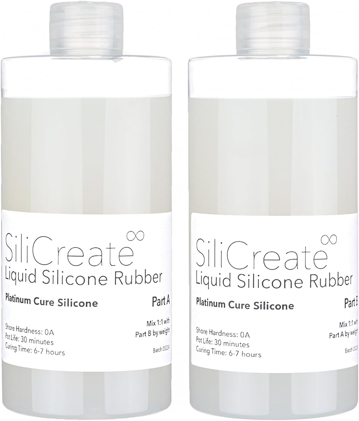 SiliCreate Soft-0A Liquid Silicone Rubber | Transparent | for Moulding ...