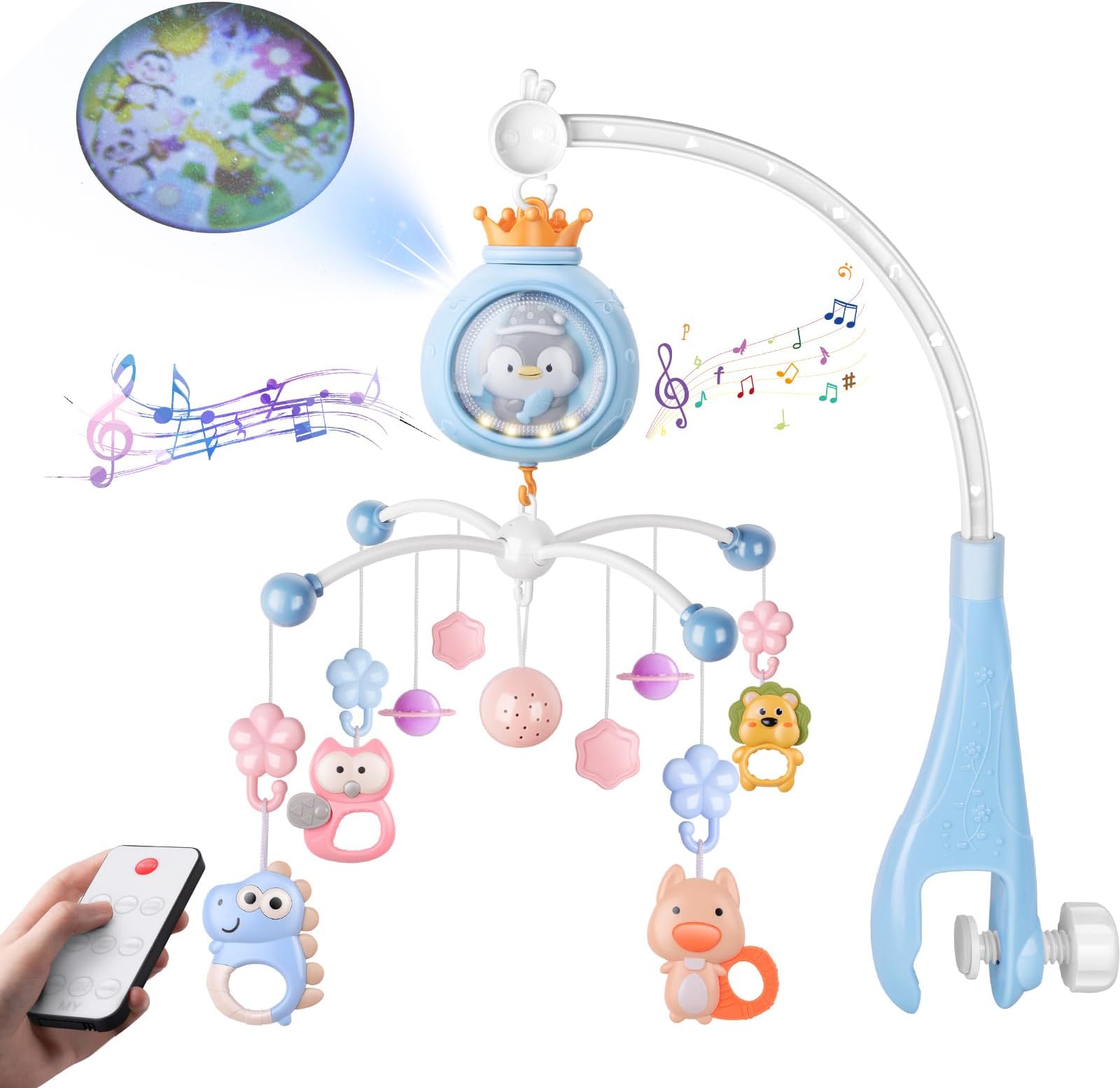 Amazon.com : Crib Mobile with Music and Lights, Mobiles for Cribs, Baby ...