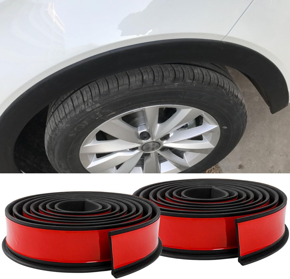 Amazon.com: XmuxHai 2.17In(5.5CM)*9.84FT*2PCS Car Wheel Eyebrow Arch ...