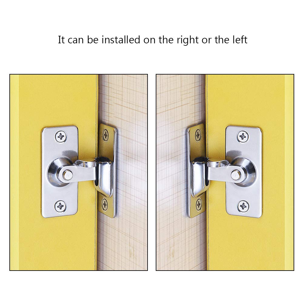 Buy Alamic 90 Degree Door Lock 1-3/4" Right Angle Door Latch Bolt ...