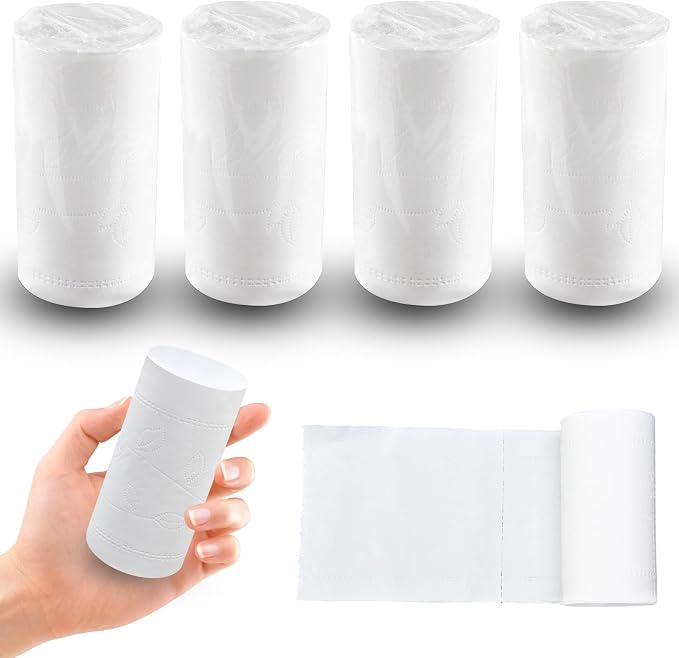 Amazon.com : 4 Rolls Travel Toilet Paper,Portable Camper Toilet Paper ...