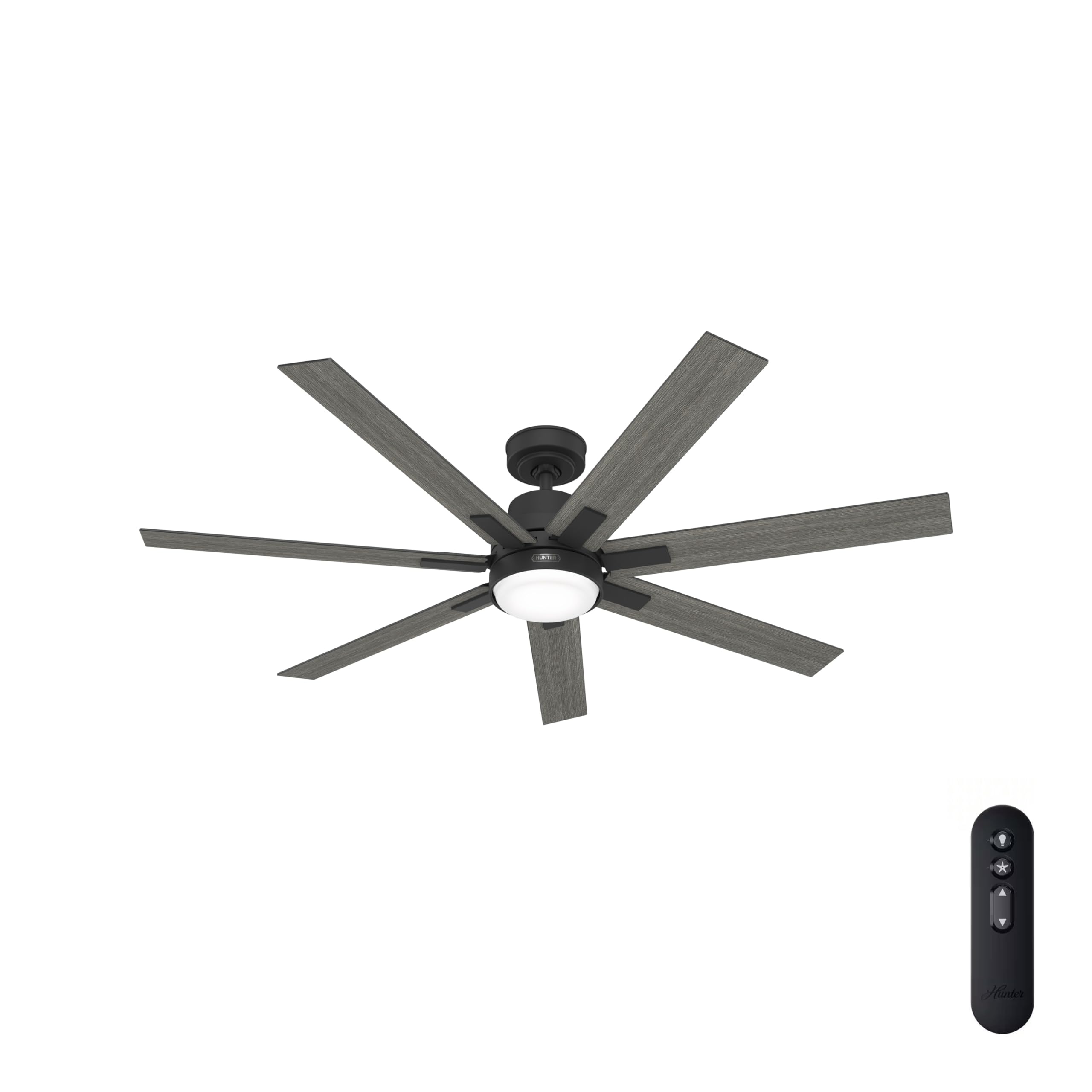 Hunter Ceiling Fan Led Light Hunter Neutron 54" LED Nickel Ceiling Fan