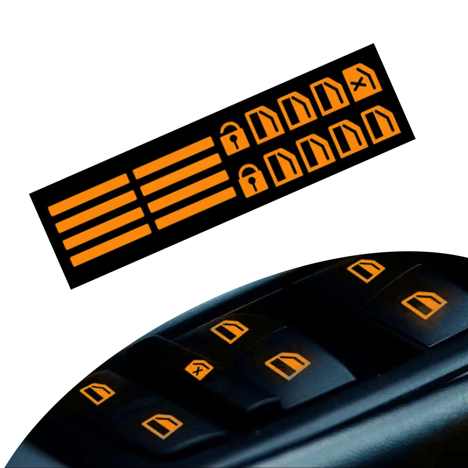 Amazon.com: awlbed Pack-1 Car Control Switch Luminous Sticker, A Set of ...
